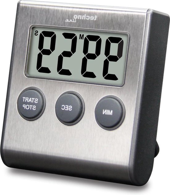 Digitale Kookwekker - Kooktimer met Roestvrijstalen Behuizing - 1 stuk ...