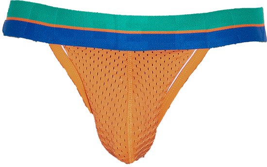 CODE 22 Bright Mesh Jockstrap Orange - MAAT XXL - Heren Ondergoed - Jockstrap voor Man... | bol