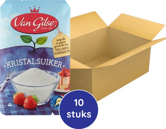 Kristalsuiker Van Gilse 1 kilogram - 10 stuks | bol