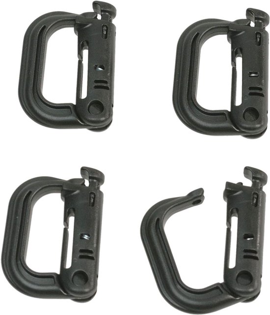 Molle Grimlock Karabijnhaak - zwart - plastic - 1 stuk | bol