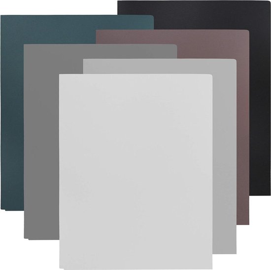 6 Stuks Twee Pocket Folder Plastic Map - Urban Design . | bol