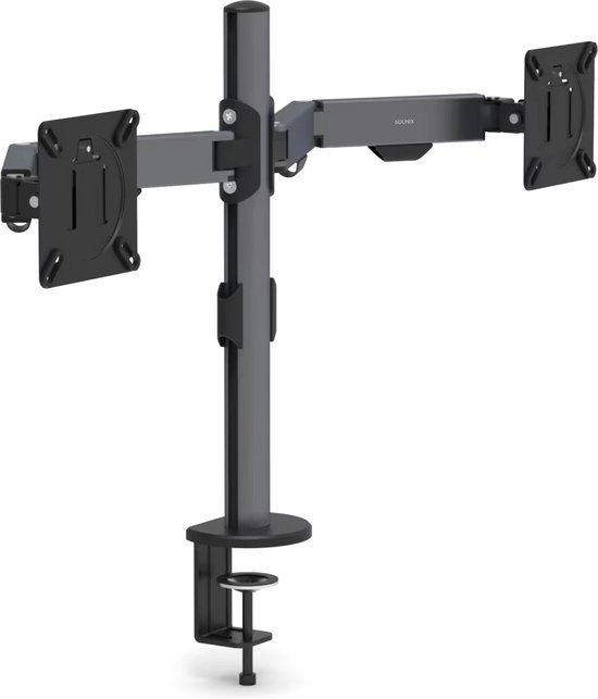Sounix Dubbele Monitor arm – Bureau standaard - Voor 2 Scherm - Monitor ...