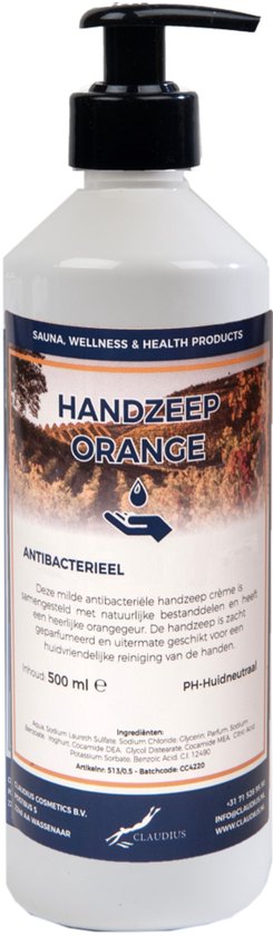 Handzeep Orange 500 ml - met gratis pompje | bol