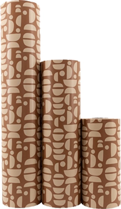 Kado Design - Cadeaupapier - Inpakpapier - Moons · chestnut - Bruin ...