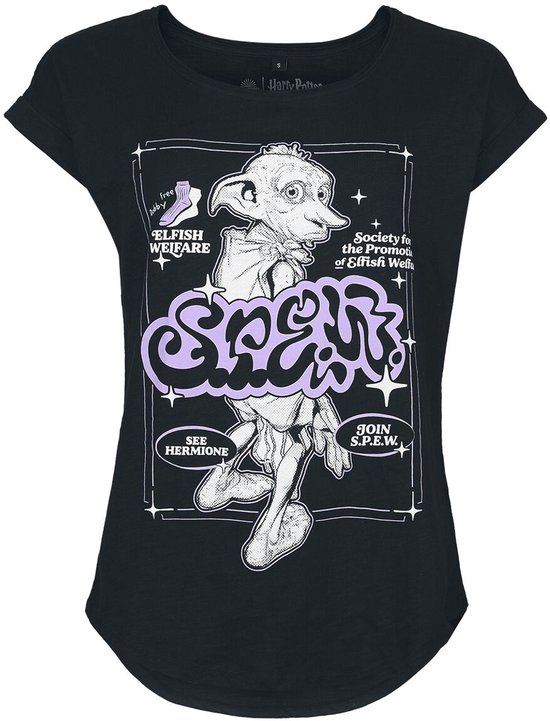 Harry Potter Dobby T-shirt zwart L Katoen - Fan merch, Film | bol