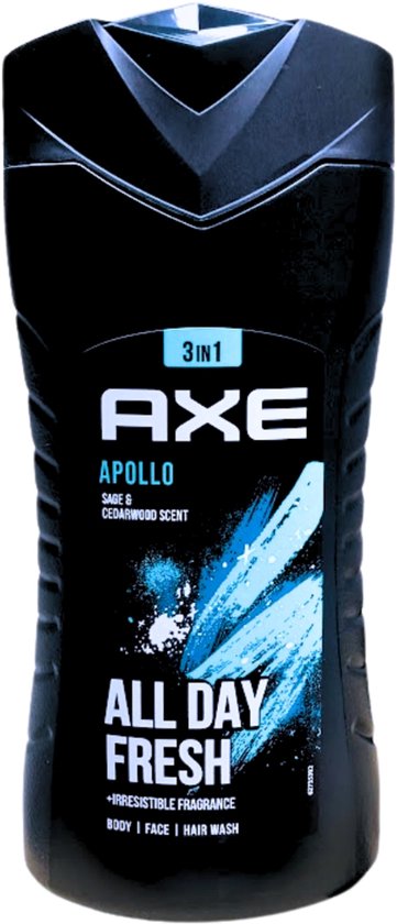 Axe - 3-in-1 Douchegel - Apollo - Sage & Cedarwoord - All Day Fresh - 400 ml -... | bol