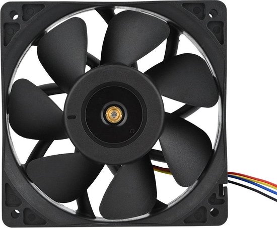 Ventilator DC 12V 2.7A 6000RPM zwart met toerentalsensor voor Antminer ...