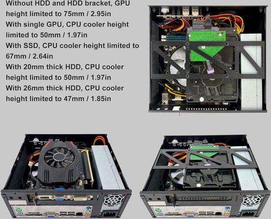 PC-behuizing Tower Gaming Mesh Punch-warmteafvoer USB3.0-poorten ...