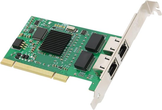 Gigabit Ethernet-kaart met 10/100/1000Mbps RJ45 LAN-adapterconverter - Dubbele... | bol
