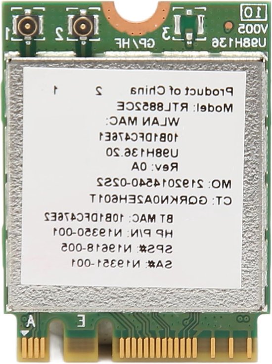 Draadloze Kaart RTL8852CE WiFi 6E 5374 Mbps NGFF WiFi 6E 3-band Module ...