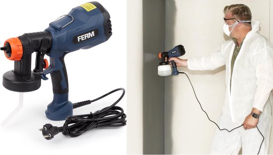 verfspuit- 1200 ml inhoud- 450 watt- verf spuit- schilderen- verven- 4 ...