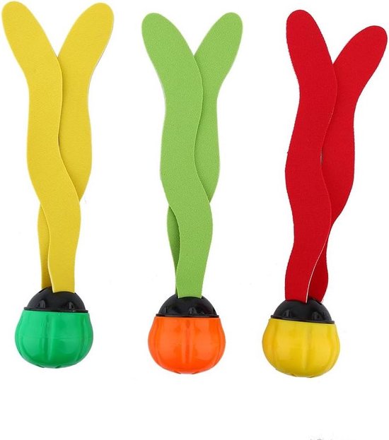 3Pcs Sea Plant Shape Diving Toys Underwater Fun Game Kit for Swimming ...