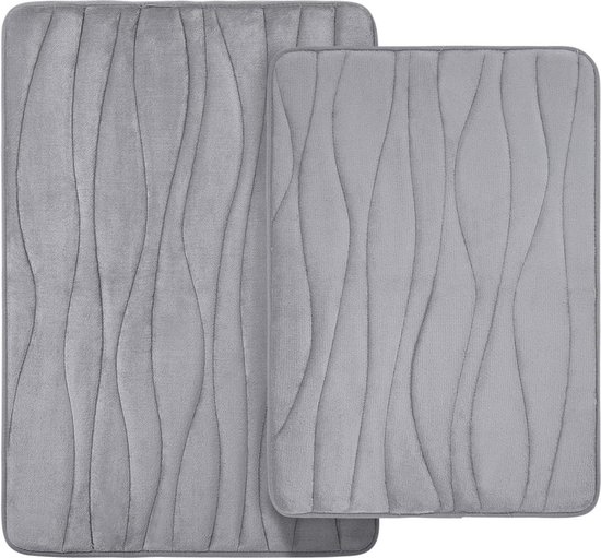 Homaxy Badmatten set 2-delig traagschuim absorberende badmatten set ...