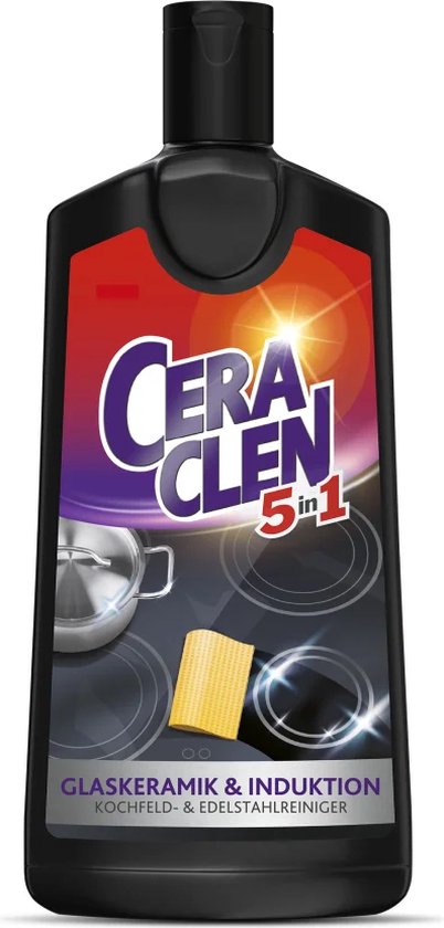 Ceraclen 5-in-1 - verzorging voor glazen keramiek en inductie reiniger ...