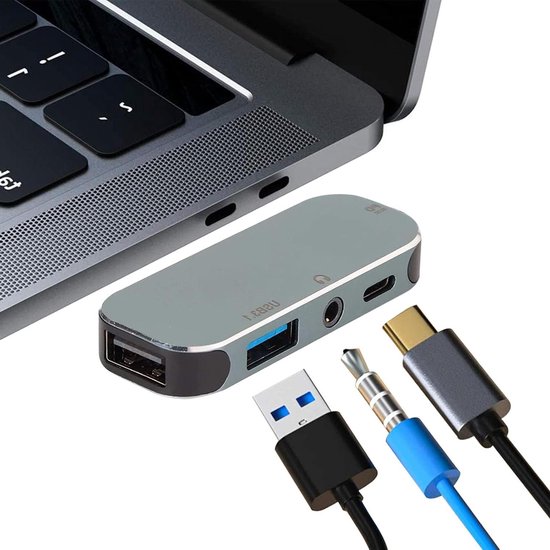 Html Type C Hub Usb C Adapter Hot Swappable 5 In 1 Pd Opladen 10 Gbps ...