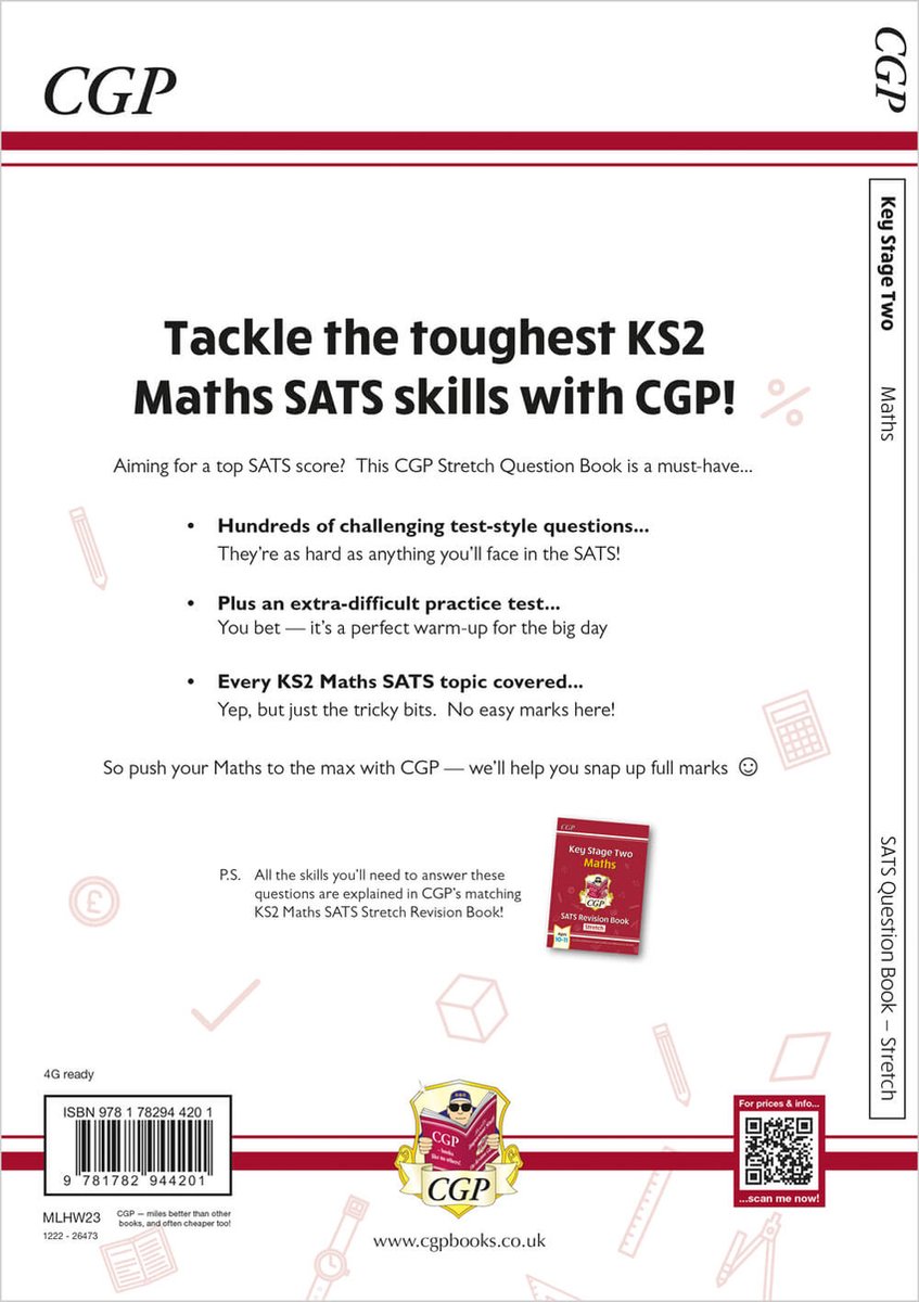 KS2 Maths Targeted SATs Ques Bk Advanced | 9781782944201 | Cgp Books ...
