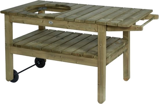 BBQ tafel William | Buitenkeuken | Bijzettafel | Bbqtafel met wielen ...