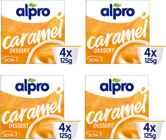 Alpro Karamel Dessert - (125g x 4) x 4 | bol