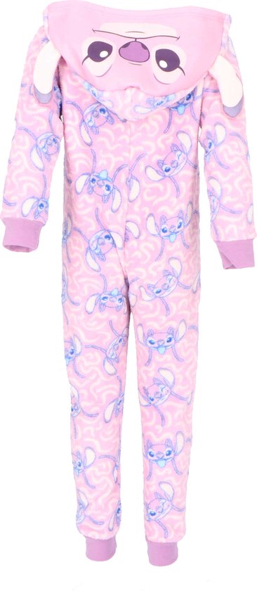 Lilo & Stitch Coral-Fleece Onesie - Kinderen - Angel - Roze - Maat 98/ ...