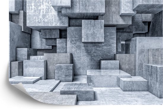 Fotobehang Geometric 3D Background | bol