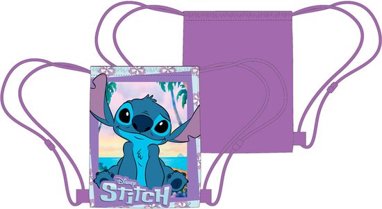 Disney Stitch - Gymtas / Zwemtas - Stitch relax Pearple | bol.com