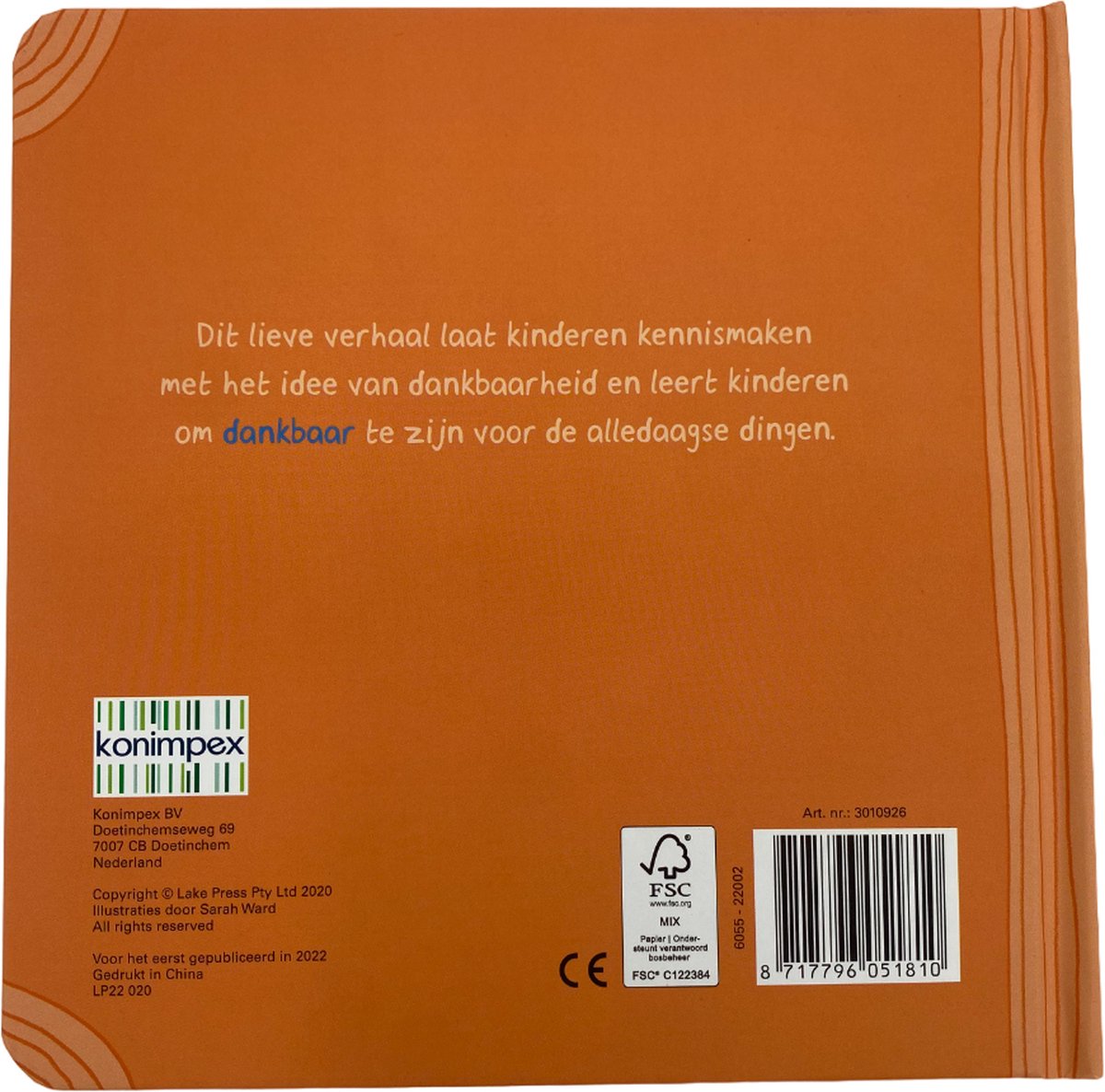 Konimpex - Kinderboek Dankbaar met fantastische illustraties door Sarah ...