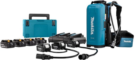Makita PDC01 Ruggedragen Accustation met 18V & 2x18V adapter DC18RD 4x ...