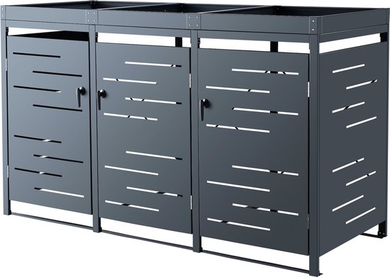 Container Ombouw Charissa - 122x196x80 cm - Antraciet - Staal ...