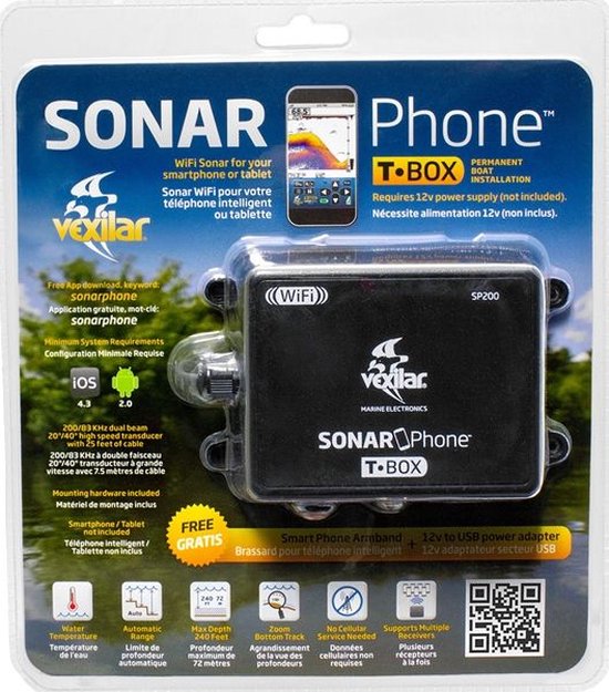 Vexilar Sonar Phone Fishfinder Karper vissen T-box smarthphone SP200 ...