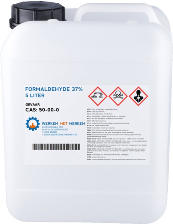 Formaldehyde - Jerrycan, 5 liter - Formaline - Formol | bol