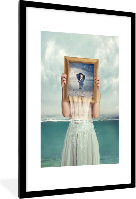 Fotolijst incl. Poster - Deeper - 80x120 cm - Posterlijst | bol