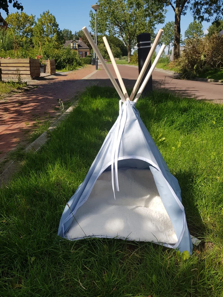Katten tipi - tipi voor de kat - katoenen tipi - kattenhuis ...