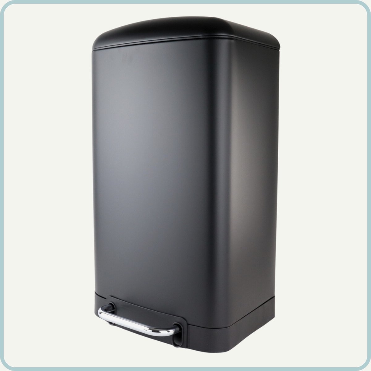 Nordix Pedaalemmer - 30L - Prullenbak - Vuilnisbak - Zwart - Metaal | bol