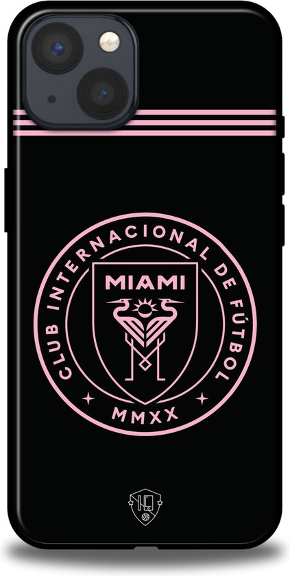 Inter Miami clublogo hoesje iPhone 13 backcover zwart roze | bol