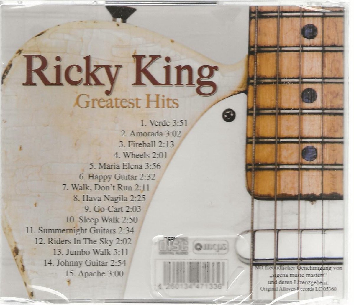 Ricky King Greatest Hits ( Guitar Instrumentals ), Ricky King | Muziek ...