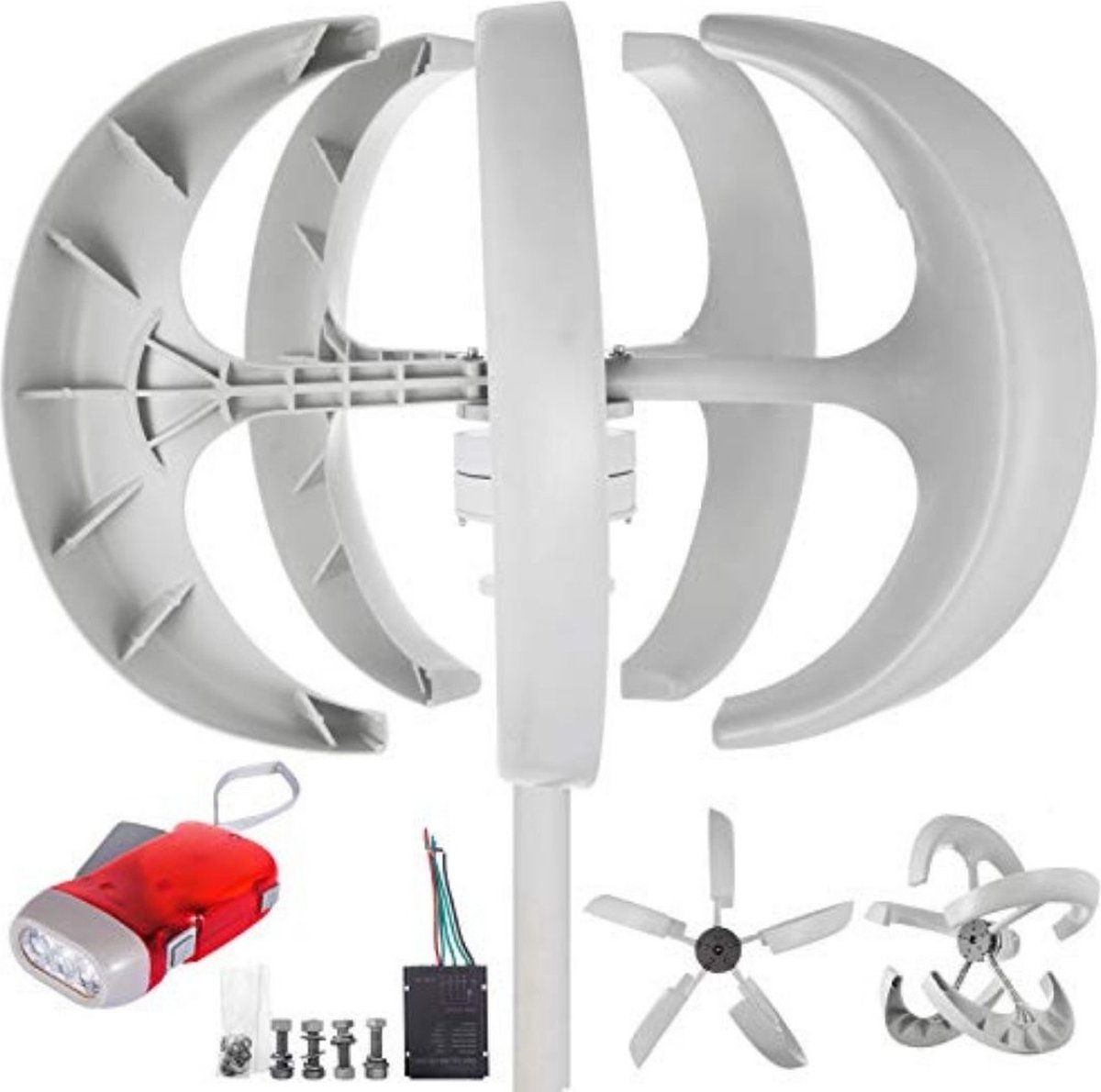 Windmolen Generator - Windturbine - Windturbine 230V - Wit | bol