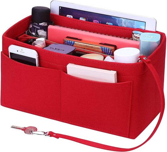 Zakorganizer, handtas, cosmetica, organizer, vilt, tassenorganizer, tas ...