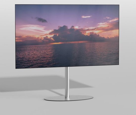 Cavus Ellips TV Vloerstandaard – RVS – Ovale Voet – 68x40 cm – Geschikt ...