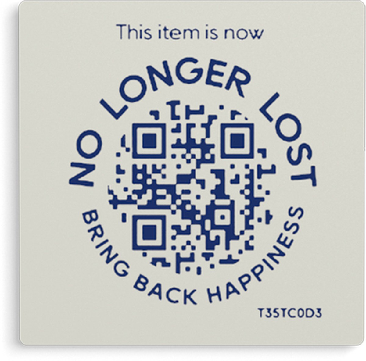 NoLongerLost Koffer Stickers (x2) - Slimme Sticker groot vierkant - Off ...