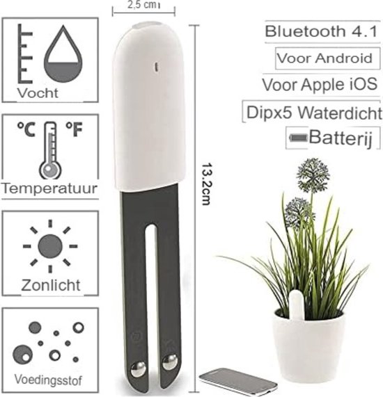 Watermeter voor Kamerplanten - Vochtmeter Planten - Vochtigheidsmeter ...