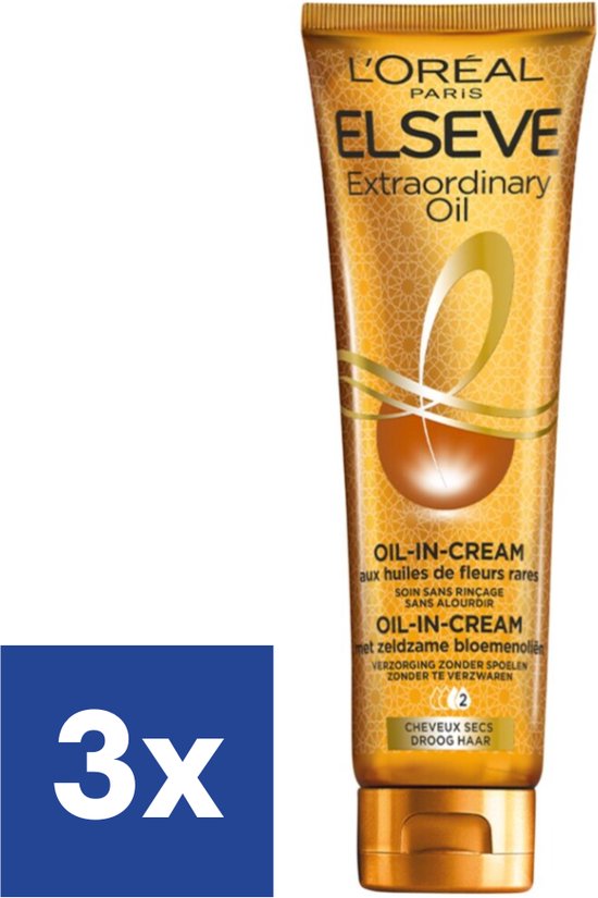 l'Oreal Elseve Hair Extraordinairy Oil In Cream - 3 x 150 ml | bol
