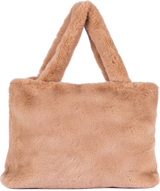 Nouka Camel Bruin Grote Dames Tas – Handtas – Schoudertas – Shopper ...