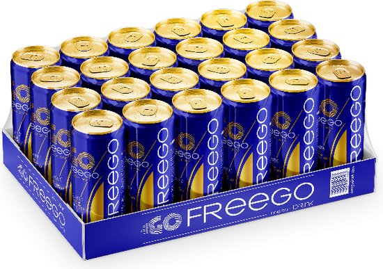 Freego - Classic Energy Drink - 0,25L - 24 blikken | bol