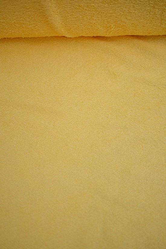 Badstof uni geel 1 meter - modestoffen voor naaien - stoffen | bol