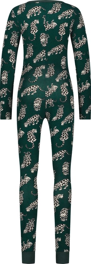 Hunkemöller Dames Nachtmode Onesie Slim Henly - Groen - maat 2XL | bol