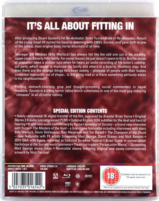 Society (Blu-ray), Devin DeVasquez | Dvd's | bol