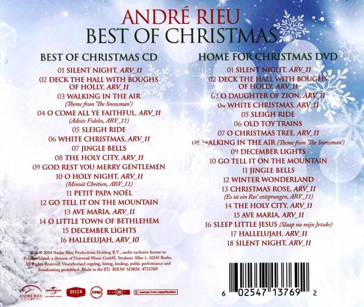 Best Of Christmas, André Rieu & Johann Strauss Orchestra | Muziek | bol