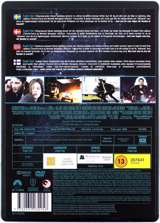 Eagle Eye [DVD] (Dvd), Shia LaBeouf | Dvd's | bol.com