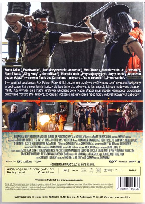 Boss Level [DVD] (Dvd), Frank Grillo | Dvd's | bol