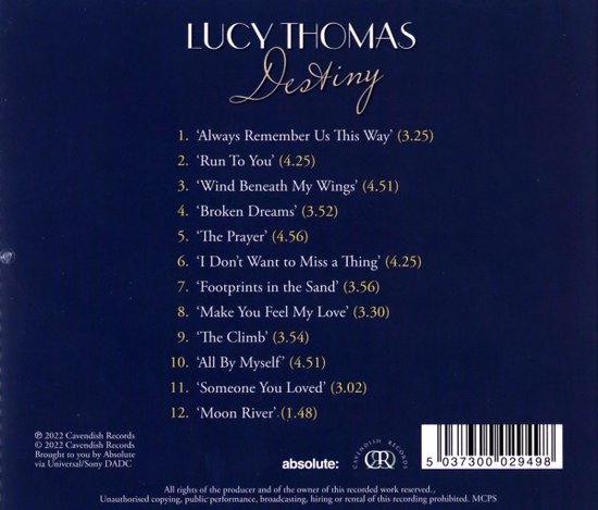 Destiny - Lucy Thomas - 1xCD | bol